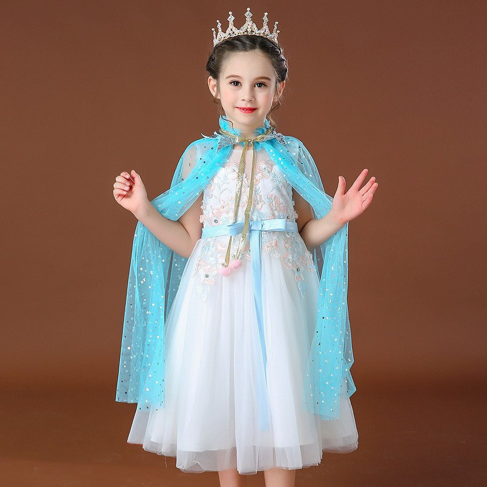 Princess Cloak for Girls, Princess Dress up Costume with Accessories ...