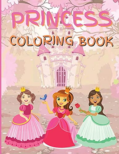 Pre-Owned Princess Coloring Book: An Activity Book of Pretty Princesses ...