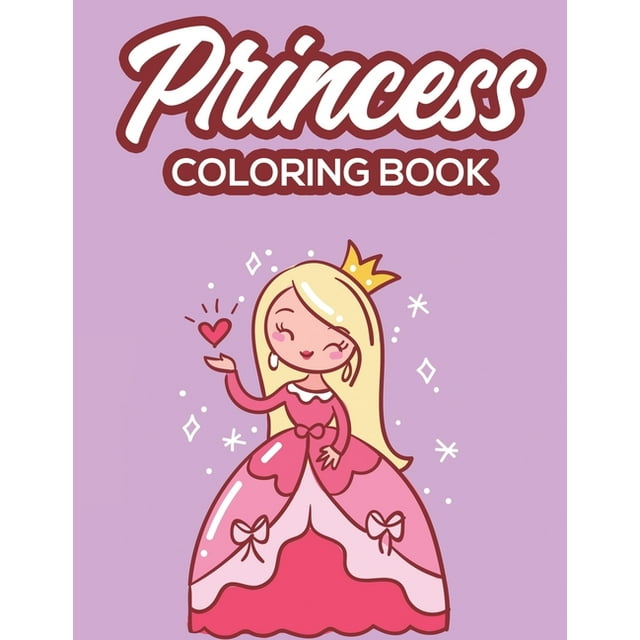 Princess Coloring Book: Childrens Activity Book Of Princesses To Color ...