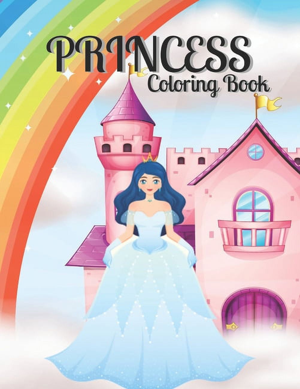 Princess Coloring Book: Great Coloring Book Gift For Kids Ages 4-8 ...