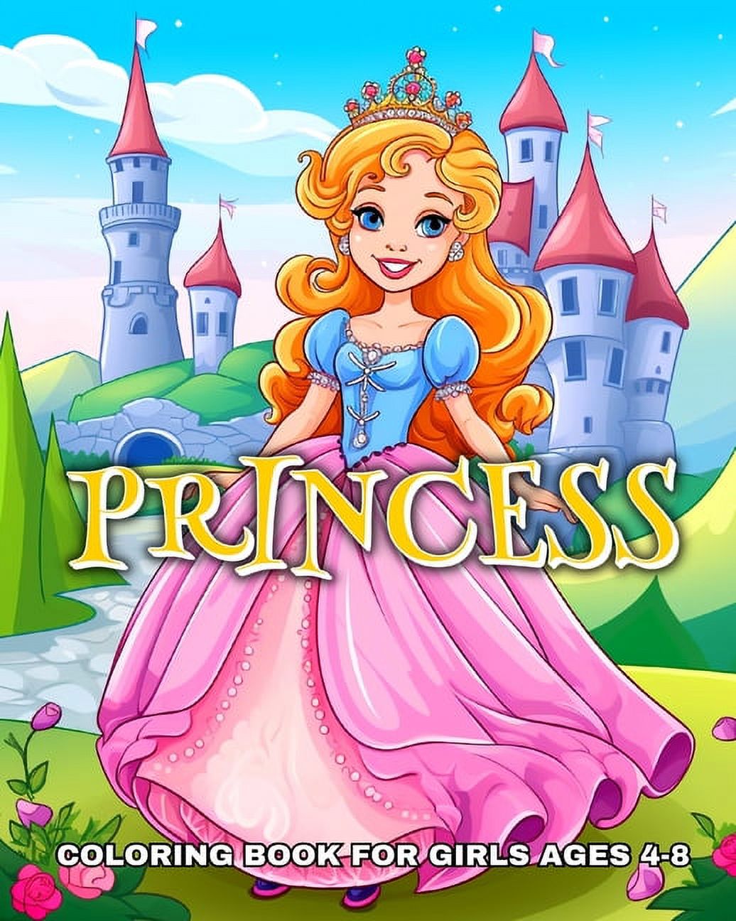 Princess Coloring Book for Girls Ages 4-8: Children's Coloring Pages ...