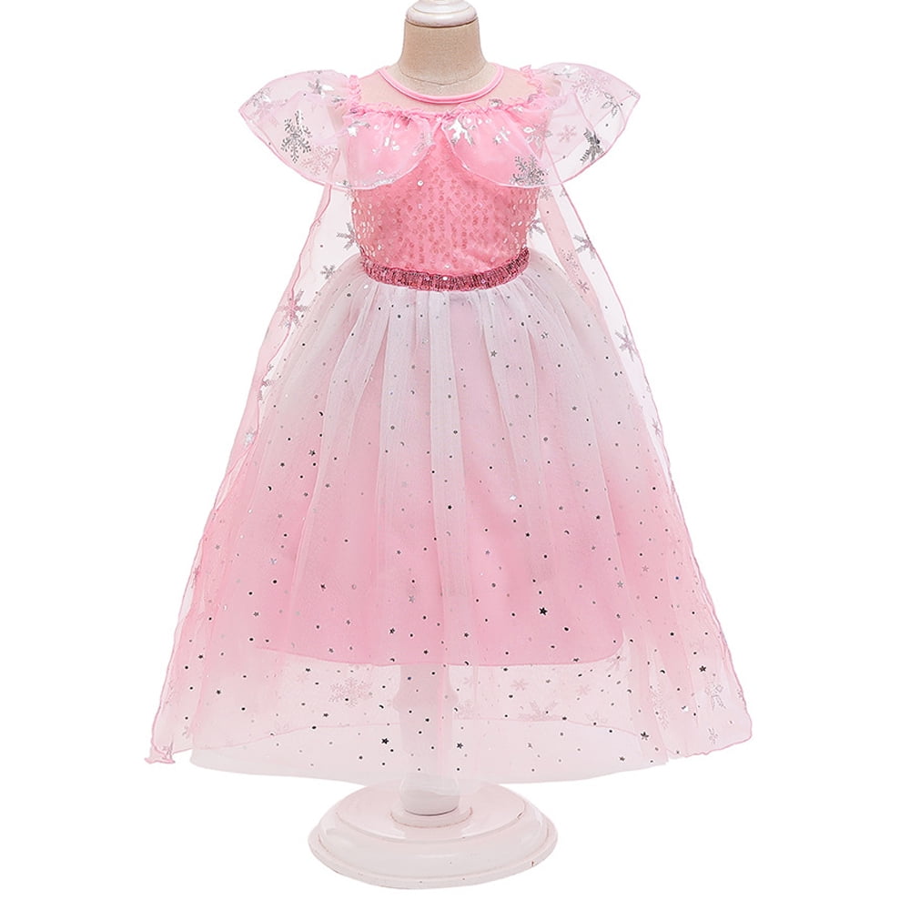 Princess Costume Dress for Little Girls Fancy Birthday Cosplay Party ...
