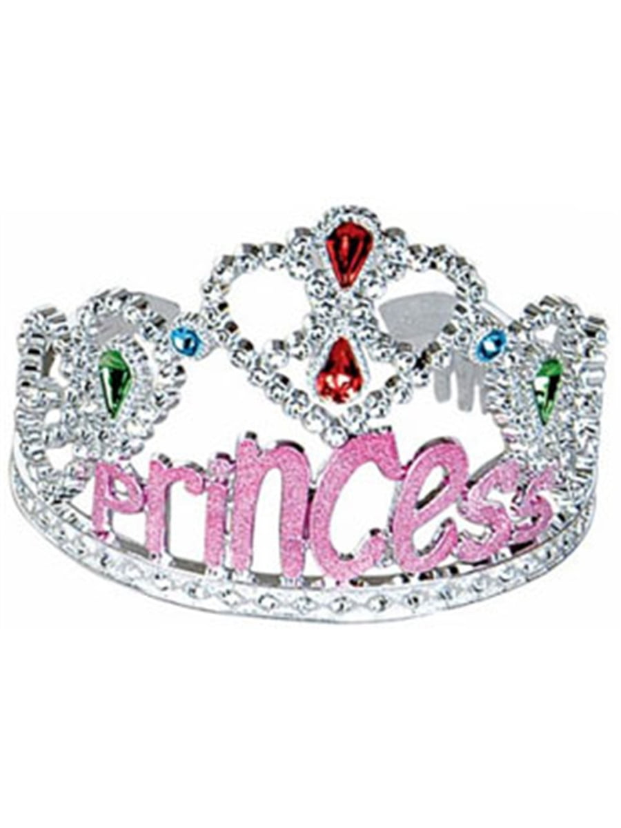 Princess Costume Pink Gems Tiara Birthday Party Hat - Walmart.com