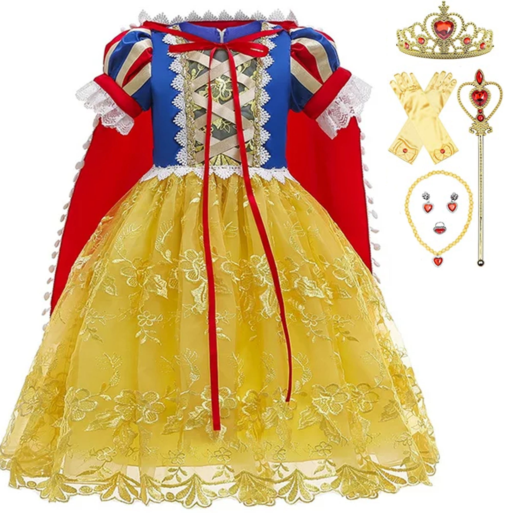 Princess Costumes Birthday Fancy Halloween Xmas Party Dresses Up for ...