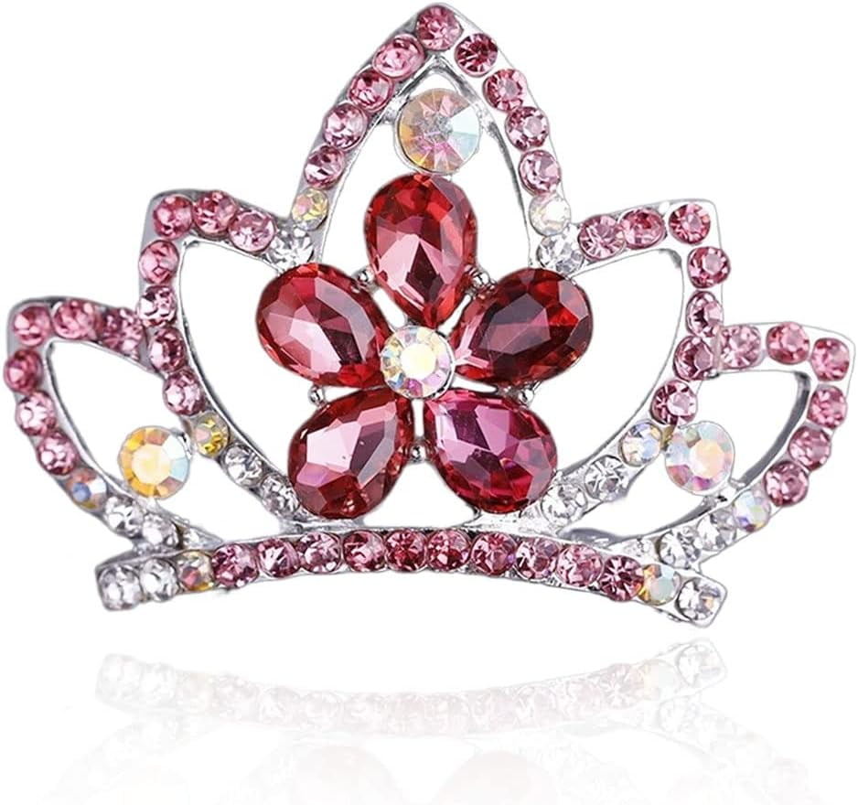 Princess Crown Comb Mini Crystal Tiara Comb Rhinestone Silver Tiara ...