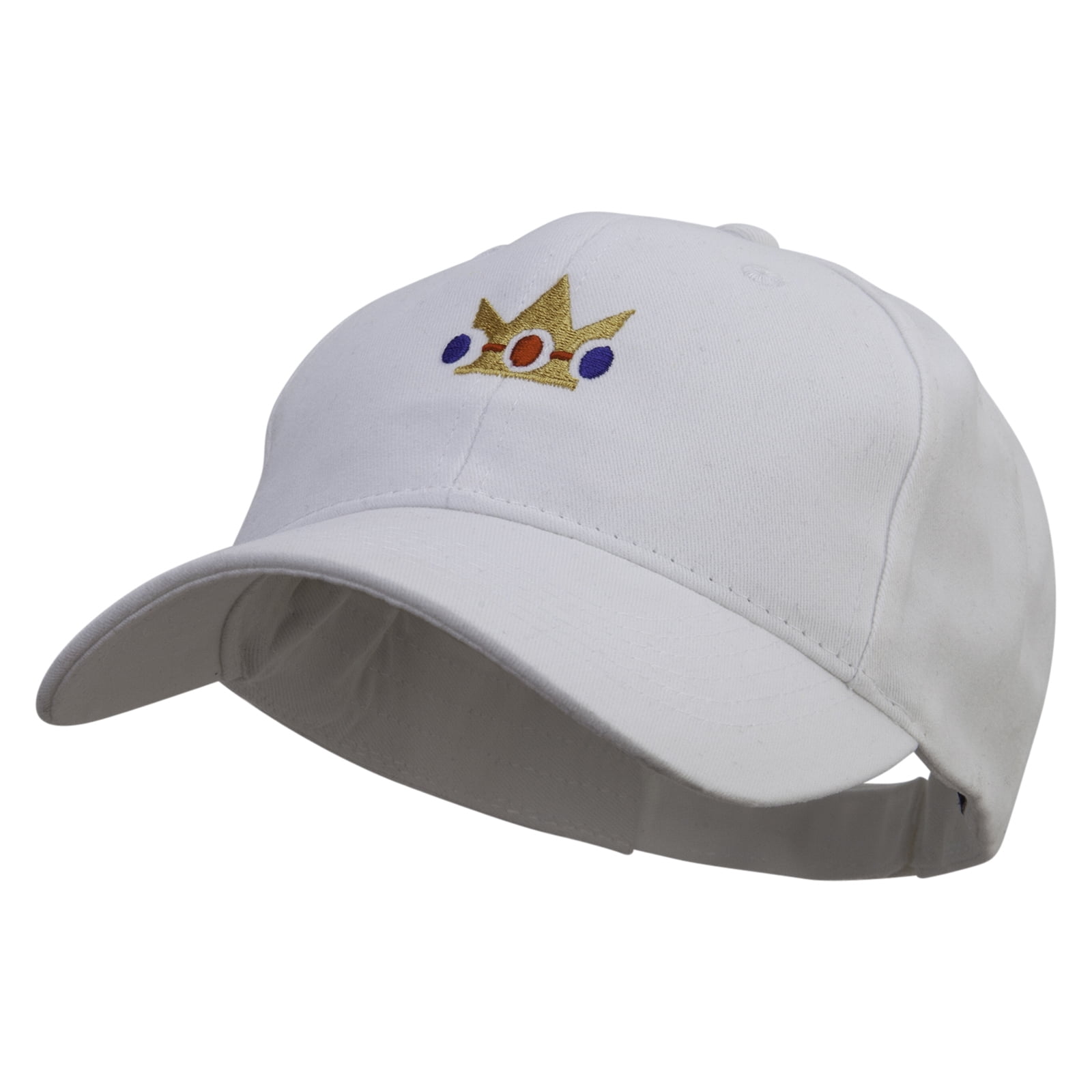 Princess Crown Embroidered New Deluxe Cotton Caps - White OSFM ...