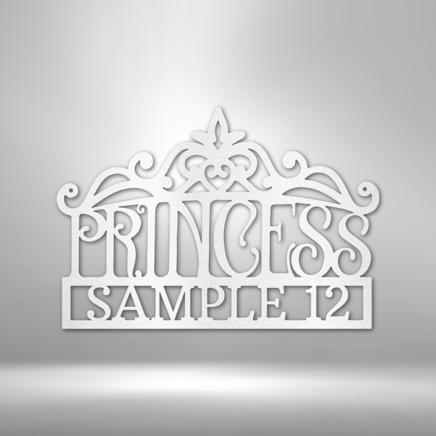 Custom Princess Crown Metal Monogram Wall Sign - SS251 - Walmart.com