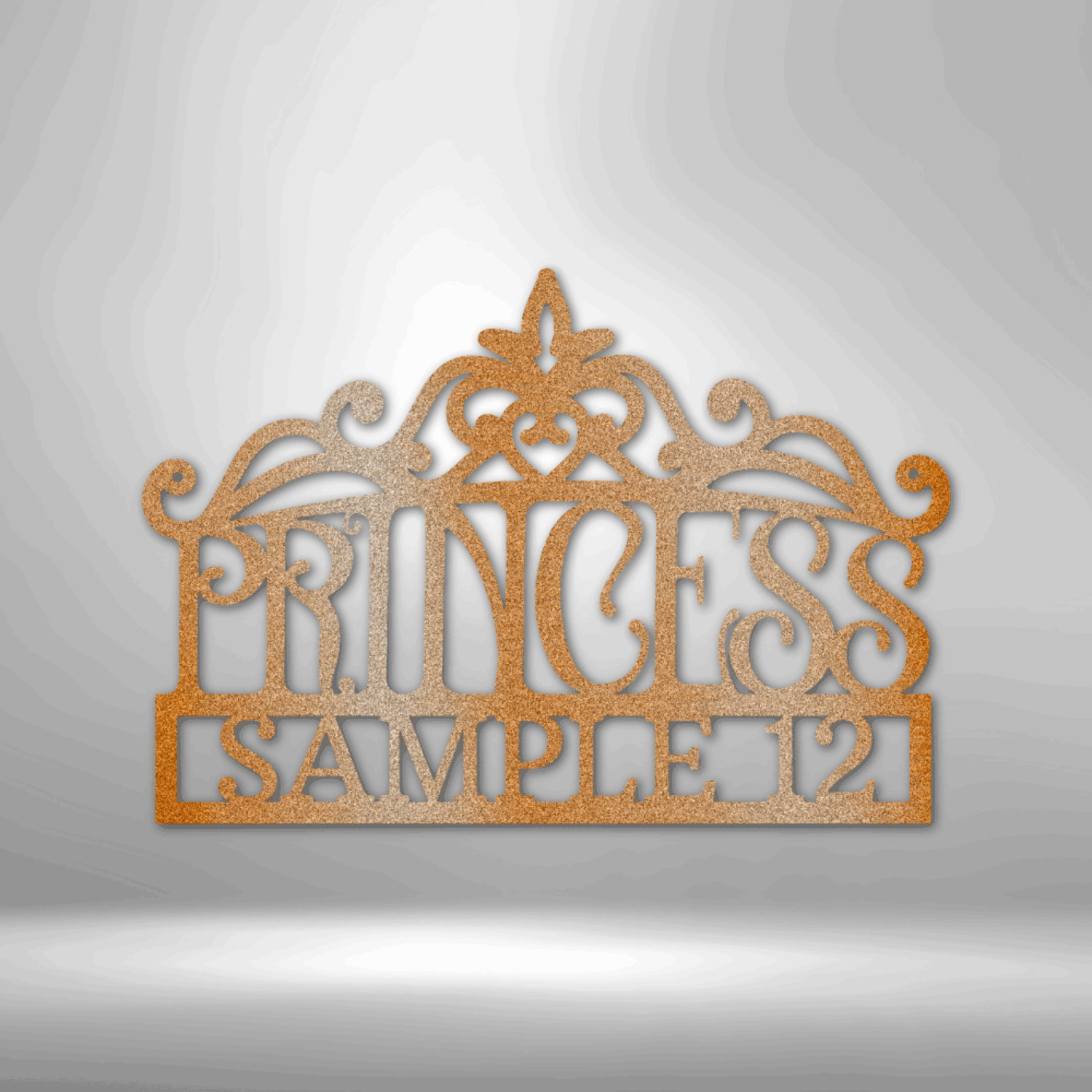 Custom Princess Crown Metal Monogram Wall Sign - SS251 - Walmart.com