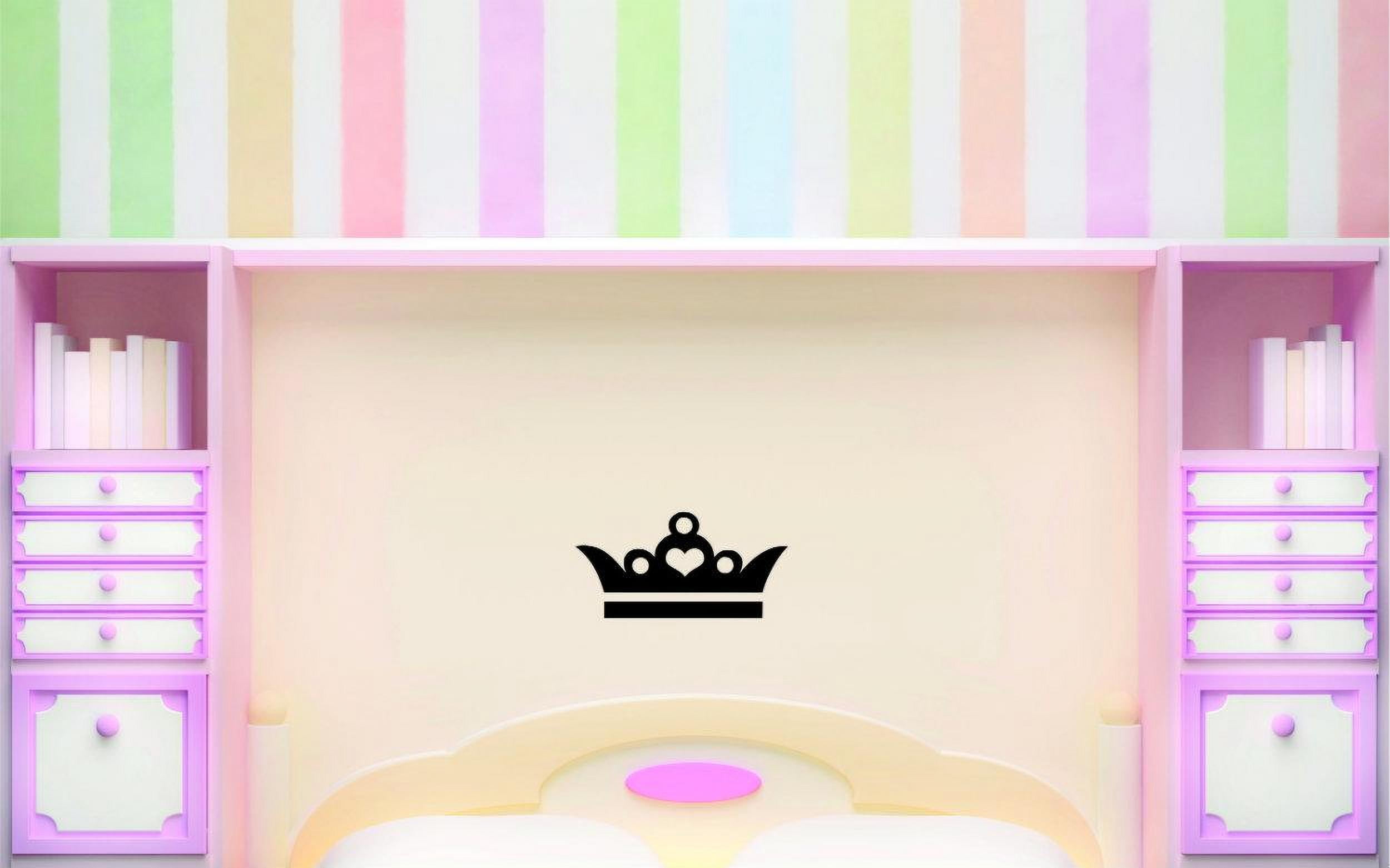Princess Crown Moon Glitter In The Veins Girls Room Unicorn Pony ...