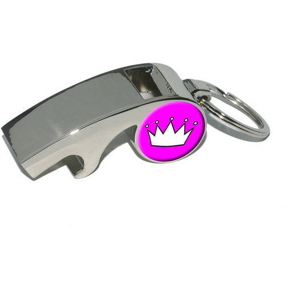 Princess Crown Tiara, Plated Metal Whistle Bottle Opener Keychain Key ...