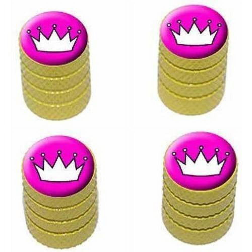Princess Crown Tiara Tire Rim Wheel Aluminum Valve Stem Caps, Multiple ...