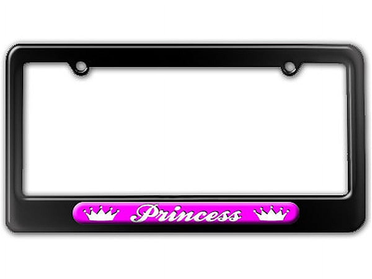 Princess - Crowns Spoiled License Plate Frame - Walmart.com