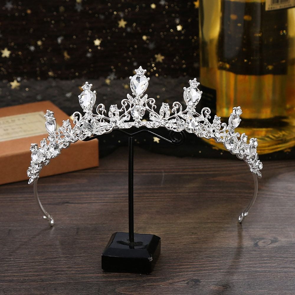 Princess Crystal Tiaras and Crowns Headband Kid Girls Bridal Prom Crown ...