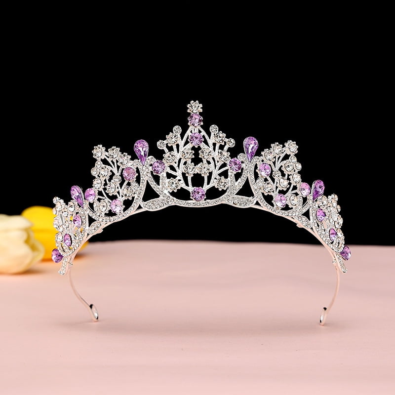 Princess Crystal Tiaras and Crowns Headband Kid Girls Bridal Prom Crown ...