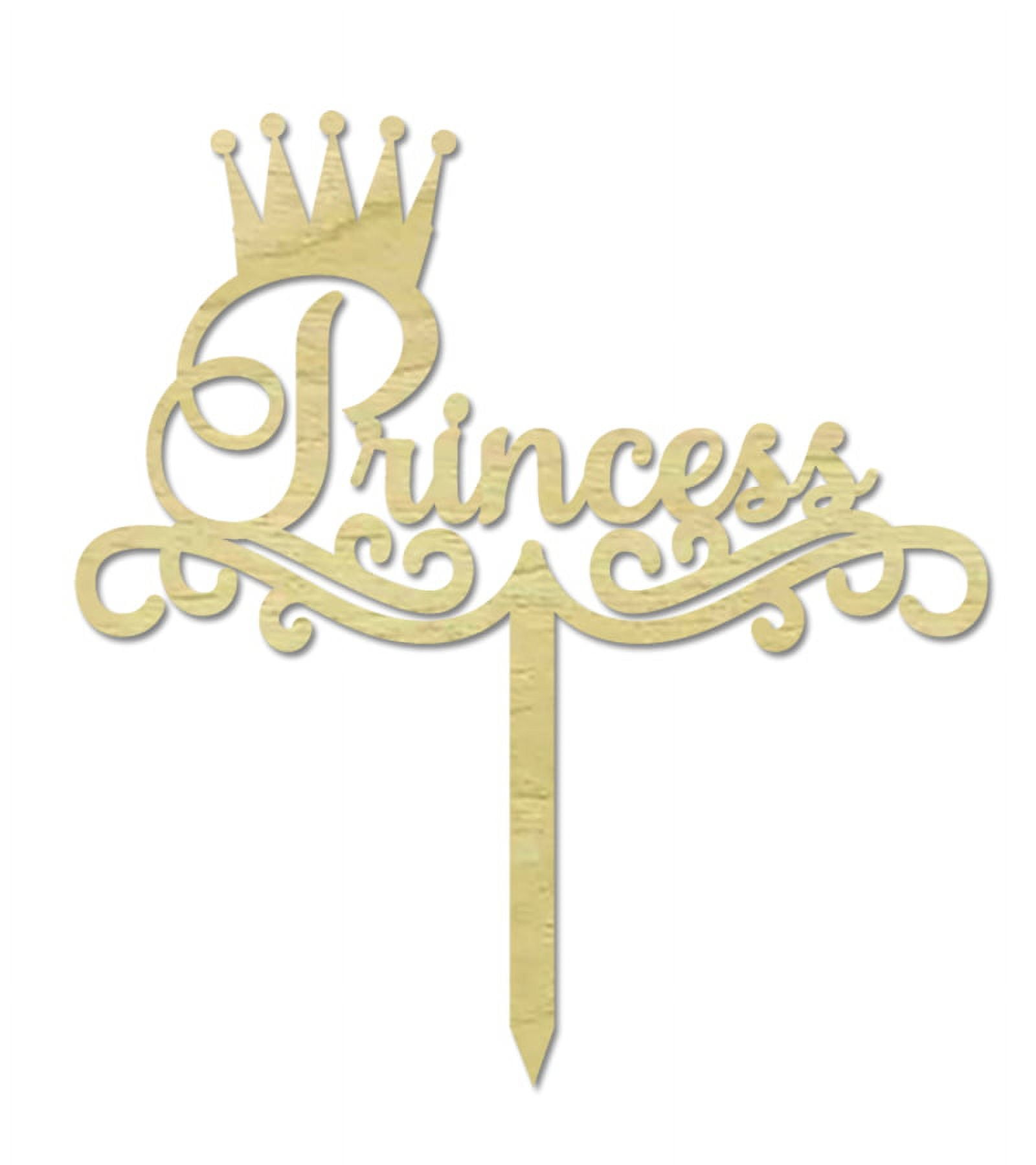 "Princess" Custom Name Cake Topper Personalized Monogram Rustic Wooden ...
