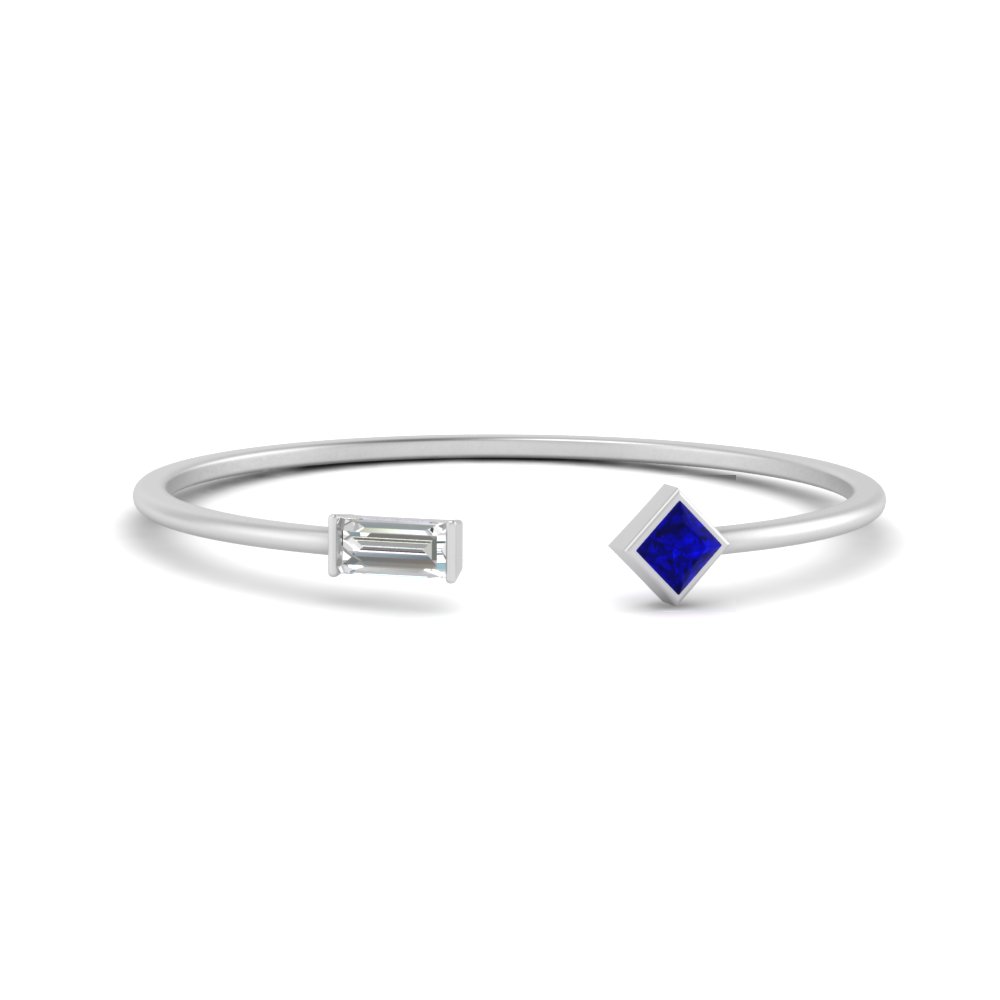 Princess Cut And Baguette Stacking Thin Ring - Fascinating Diamonds ...