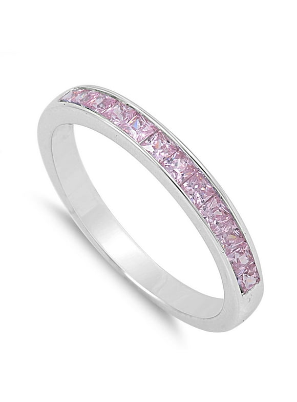 Princess Cut Pinky Ring