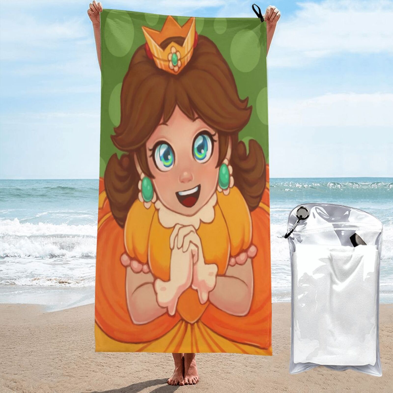 Princess Daisy Beach Towels, Print Quick Dry Lightweight Absorbent Bath ...