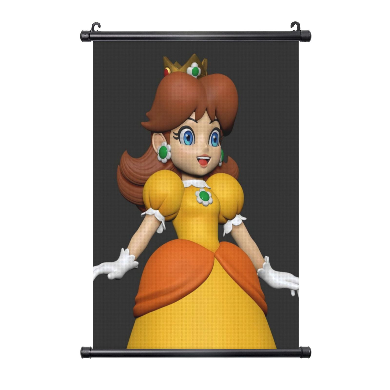 Princess Daisy Hanging Poster, Black Plastic Shaft Wall Hanging Posters ...