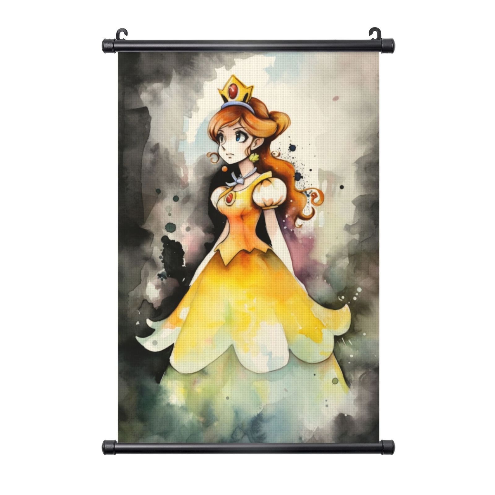 Princess Daisy Hanging Poster, Black Plastic Shaft Wall Hanging Posters ...
