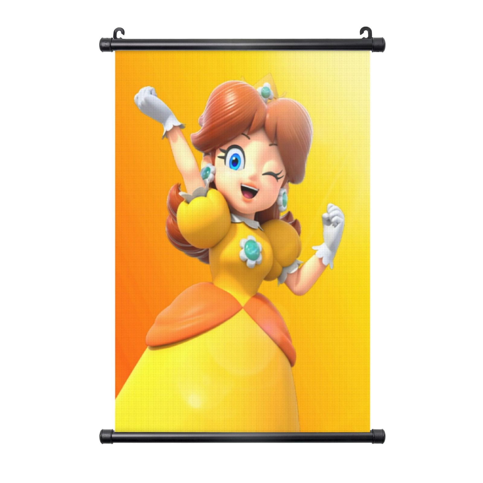 Princess Daisy Hanging Poster, Black Plastic Shaft Wall Hanging Posters ...