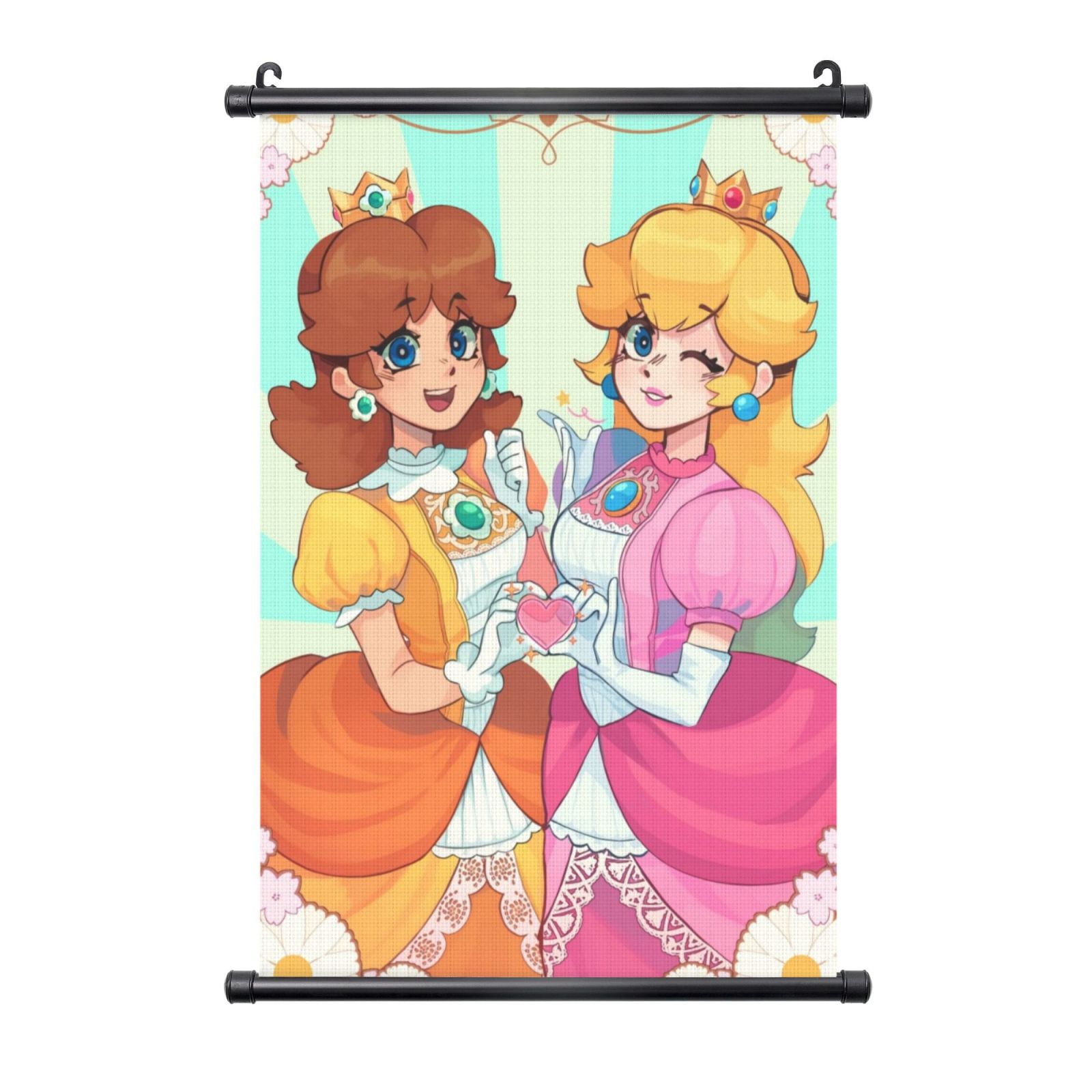 Princess Daisy Hanging Poster, Black Plastic Shaft Wall Hanging Posters ...