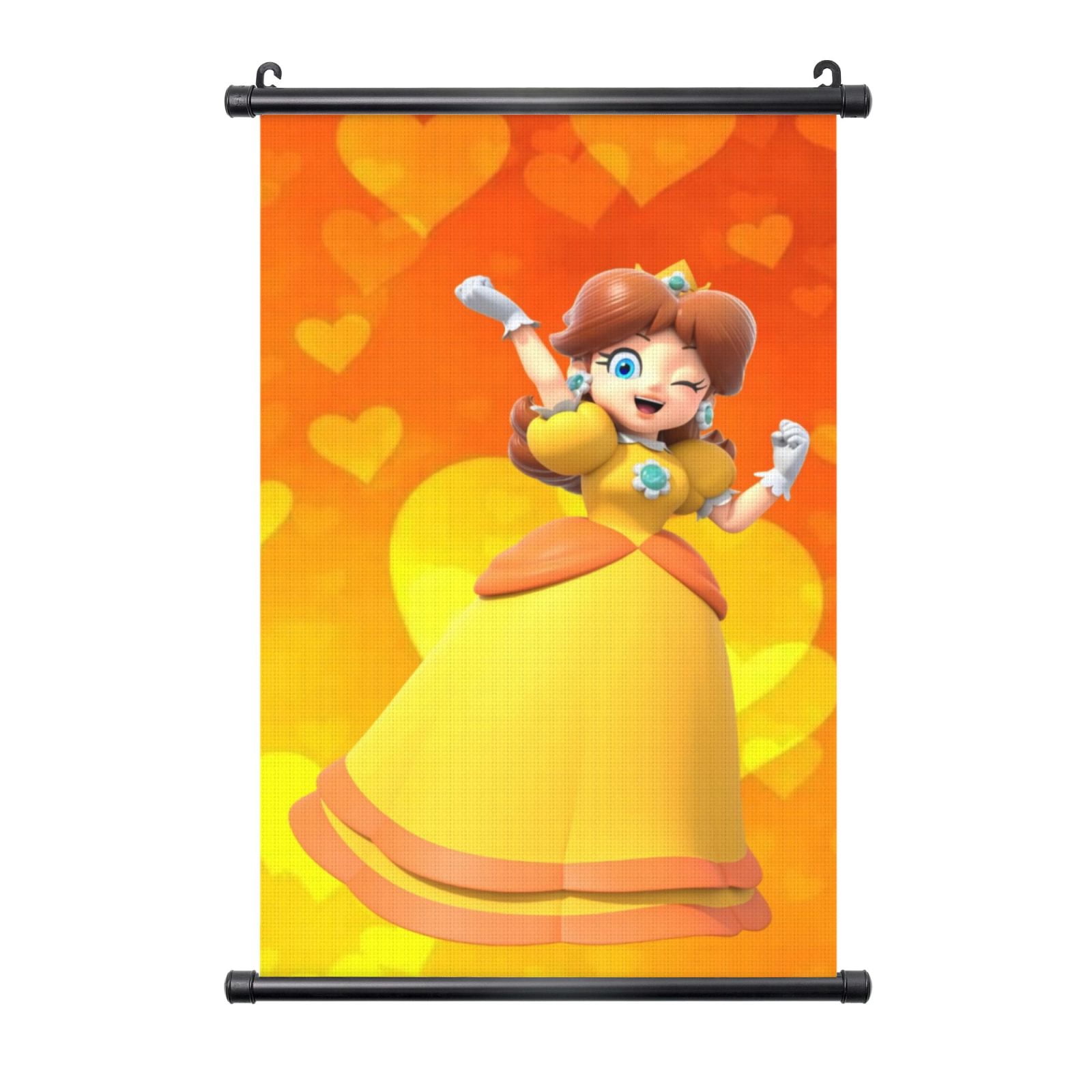 Princess Daisy Hanging Poster, Black Plastic Shaft Wall Hanging Posters ...
