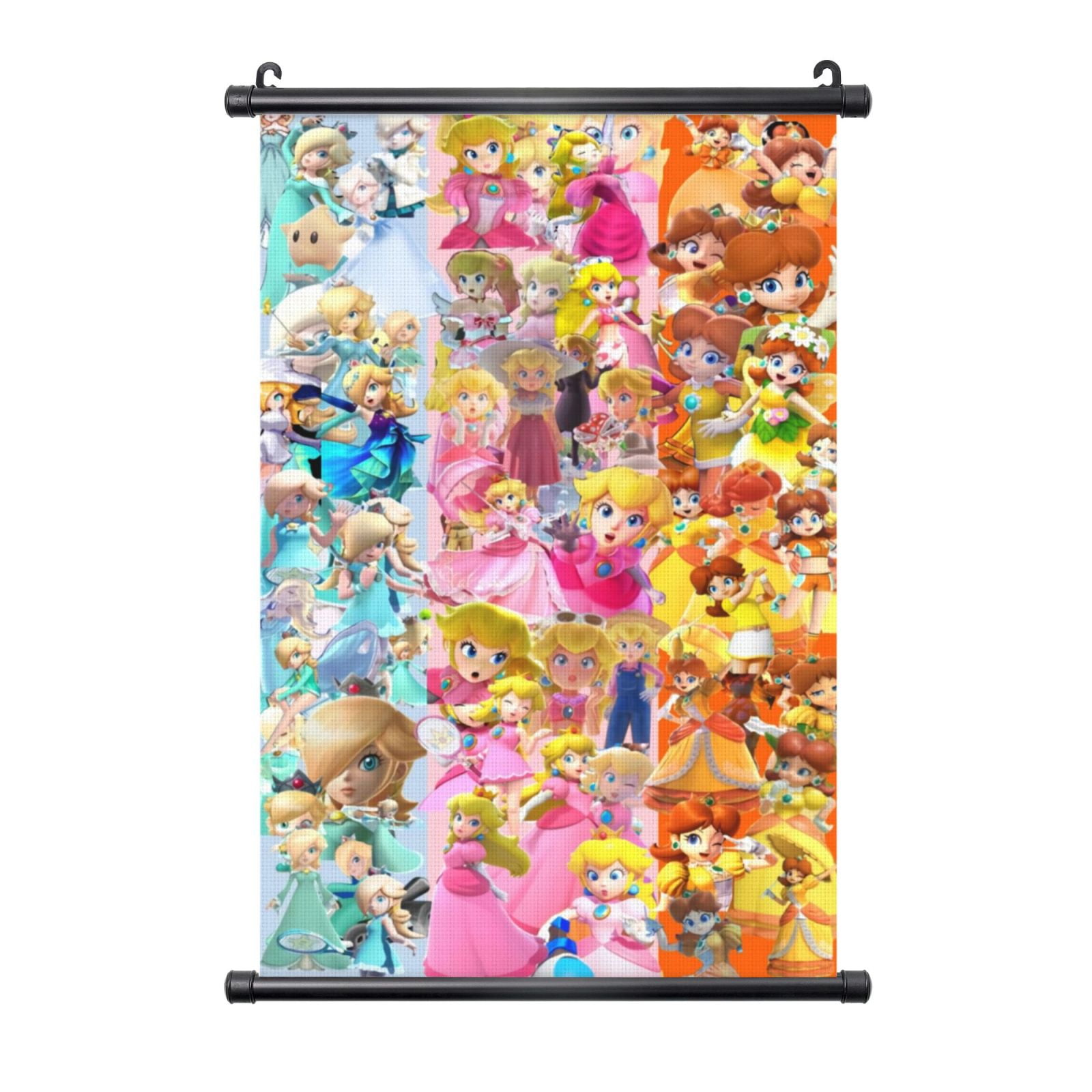 Princess Daisy Hanging Poster, Black Plastic Shaft Wall Hanging Posters ...