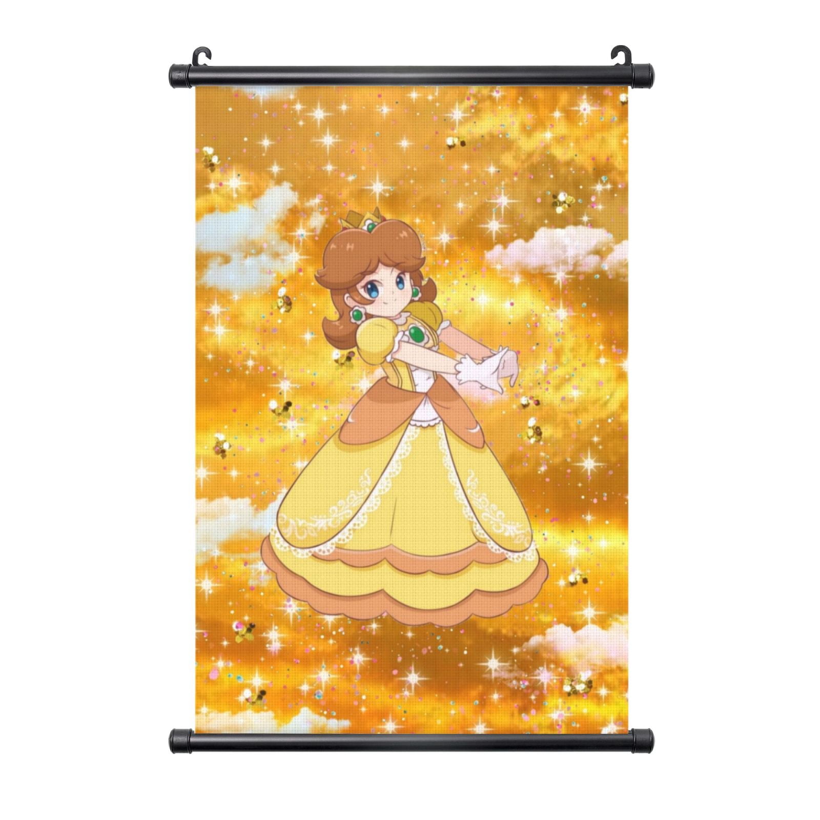 Princess Daisy Hanging Poster, Black Plastic Shaft Wall Hanging Posters ...