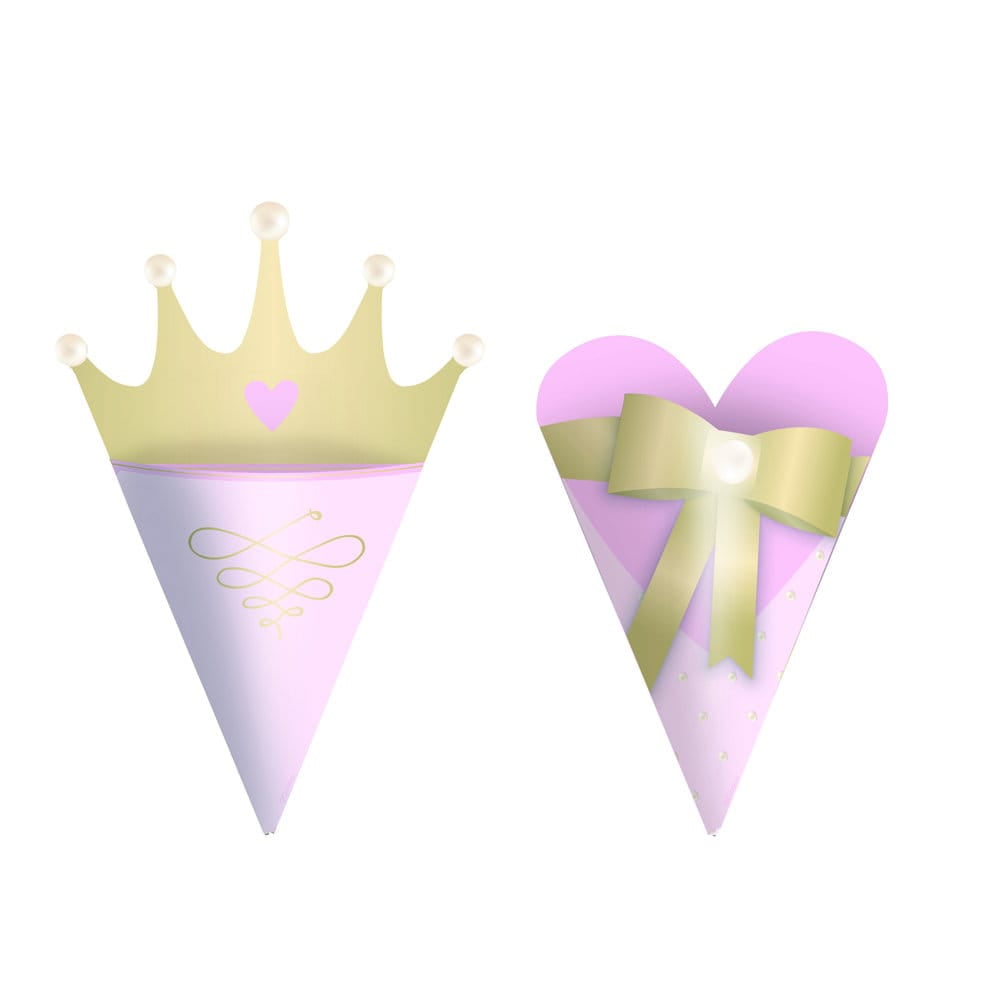 Princess Decorative Mini Cone - 24 Pack 2x2x3 inches Approx Princess ...