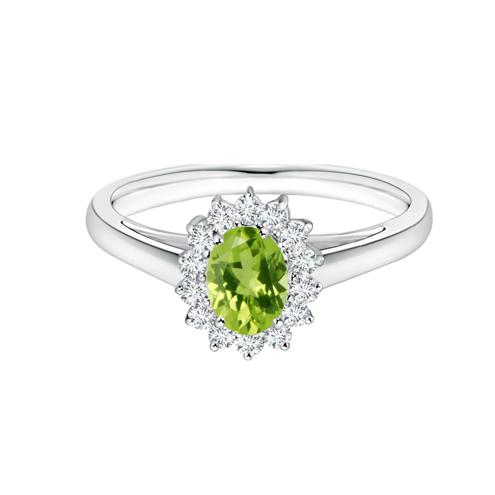 Peridot Sterling Silver Heart Ring - Walmart.com