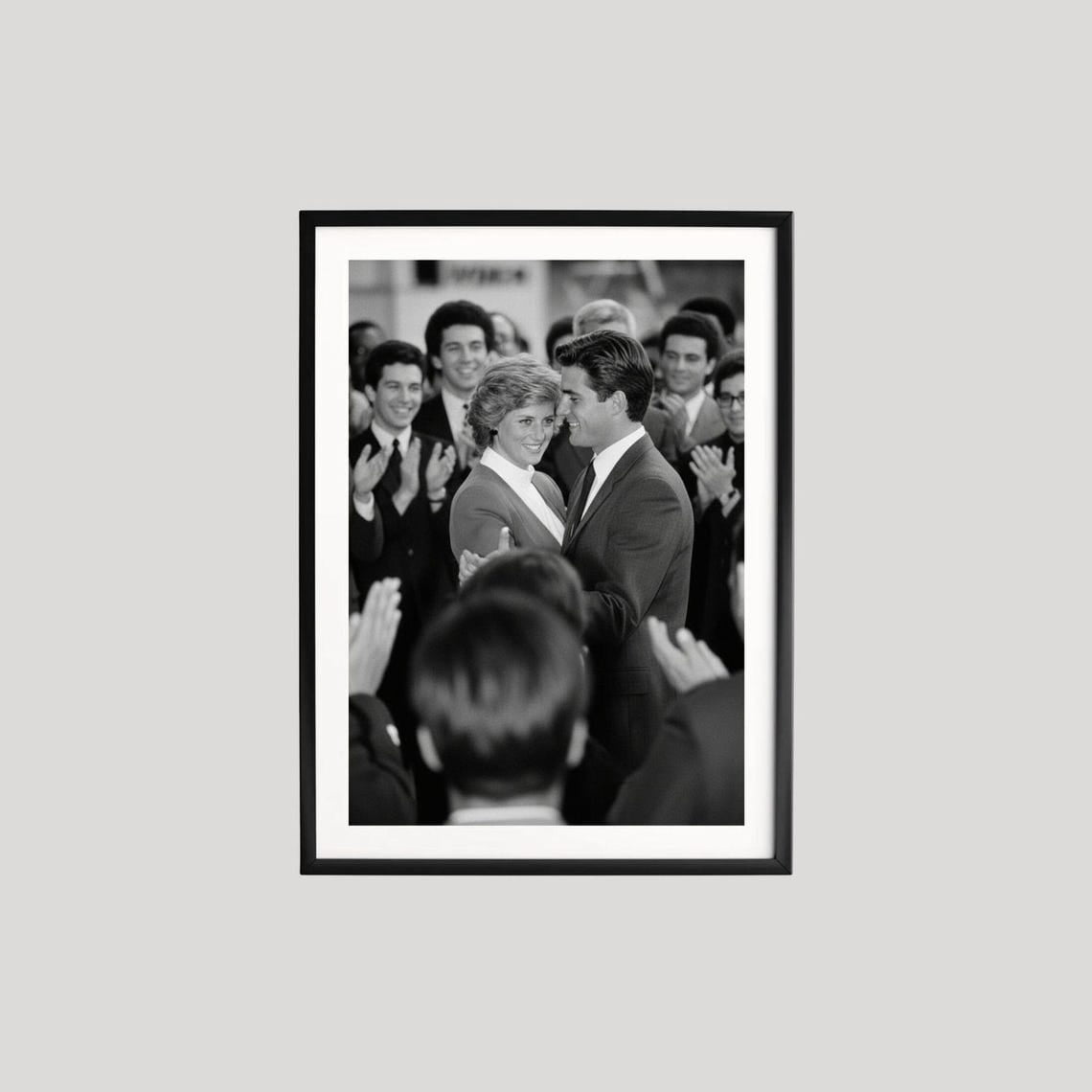 Princess Diana Vintage Lady Diana Black and White Museum Grade ...