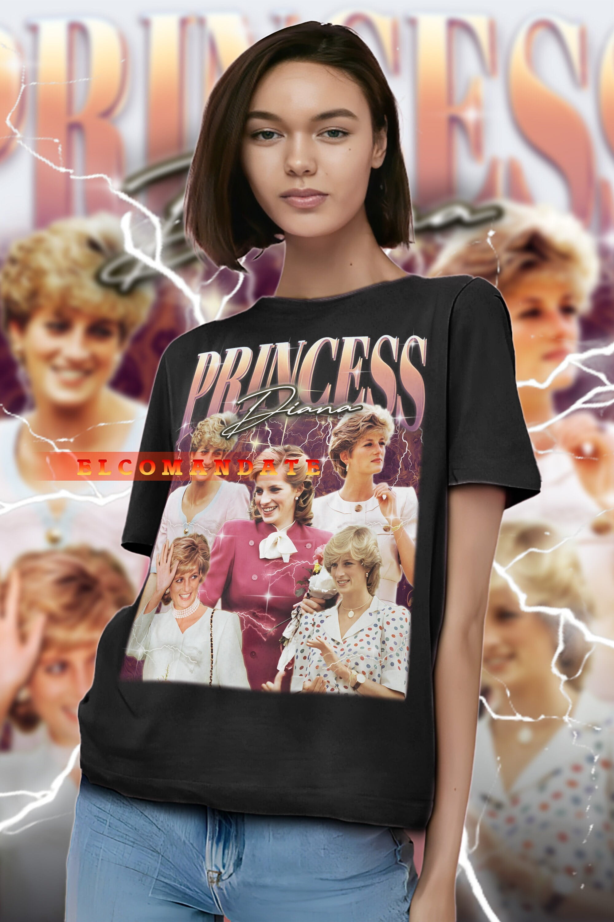 Princess Diana Vintage Shirt Princess Diana Homage Tshirt Princess ...