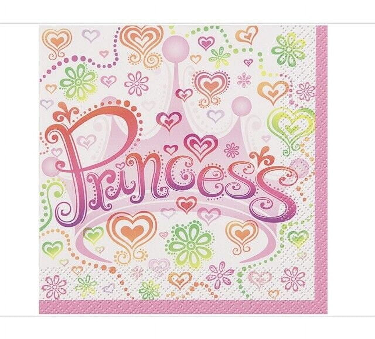 Princess Diva Disposable Multicolor Hearts Napkins, 16 Count - Walmart.com