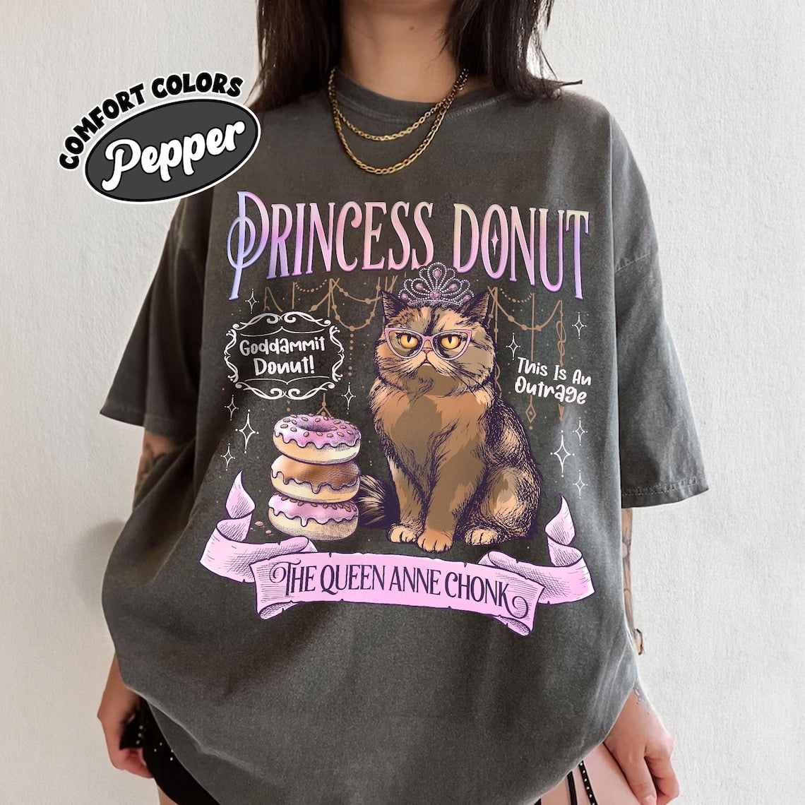 Princess Donut Comfort Colors Shirt, Dungeon Crawler Carl TShirt, Sci ...