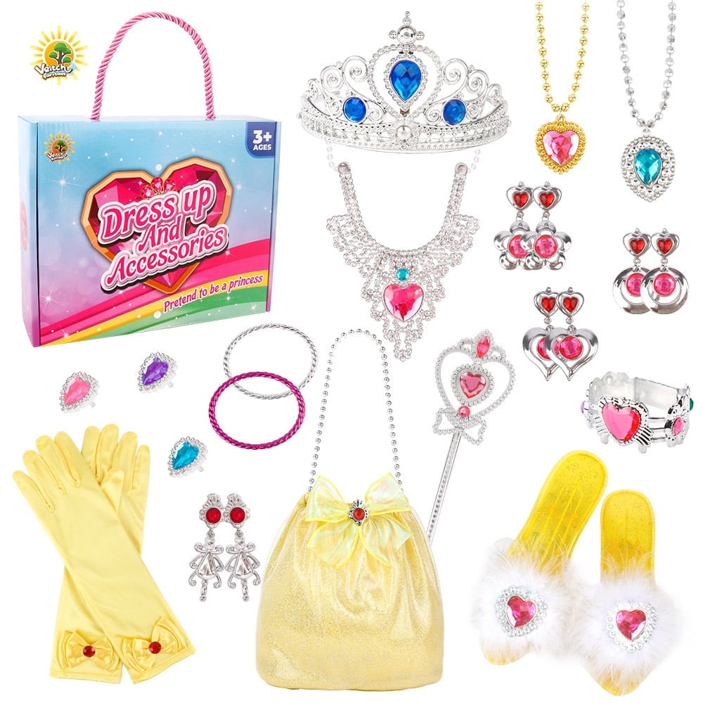 Princess Dress Up Sets for Little Girls Age 3 4 5 6, Kids' Dress Up and ...