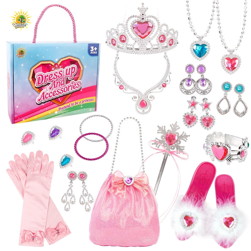 Princess Dress Up Sets for Little Girls Age 3 4 5 6, Kids' Dress Up and ...