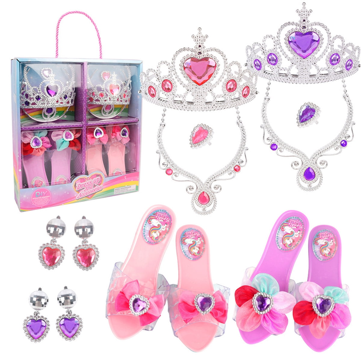 Princess Dress Up Shoes - Princess Heels, Tiaras, and Costume Jewelry ...