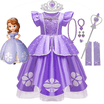 10PCS Princess Costume for Girls Kids Belle Dress Halloween Cosplay ...