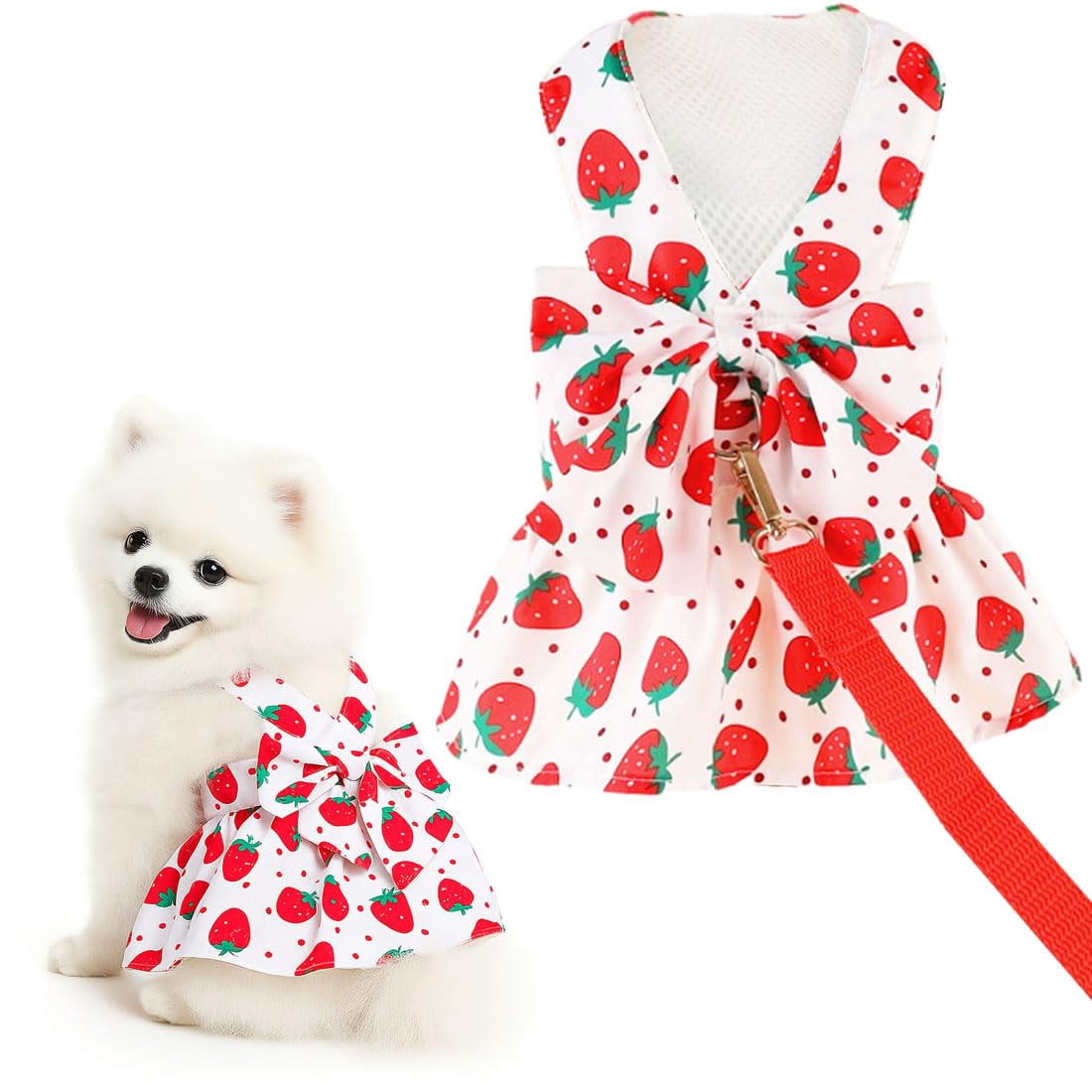 Princess Dresses Summer Daisy Clothes for Pet Female Puppy Outfit Cute ...