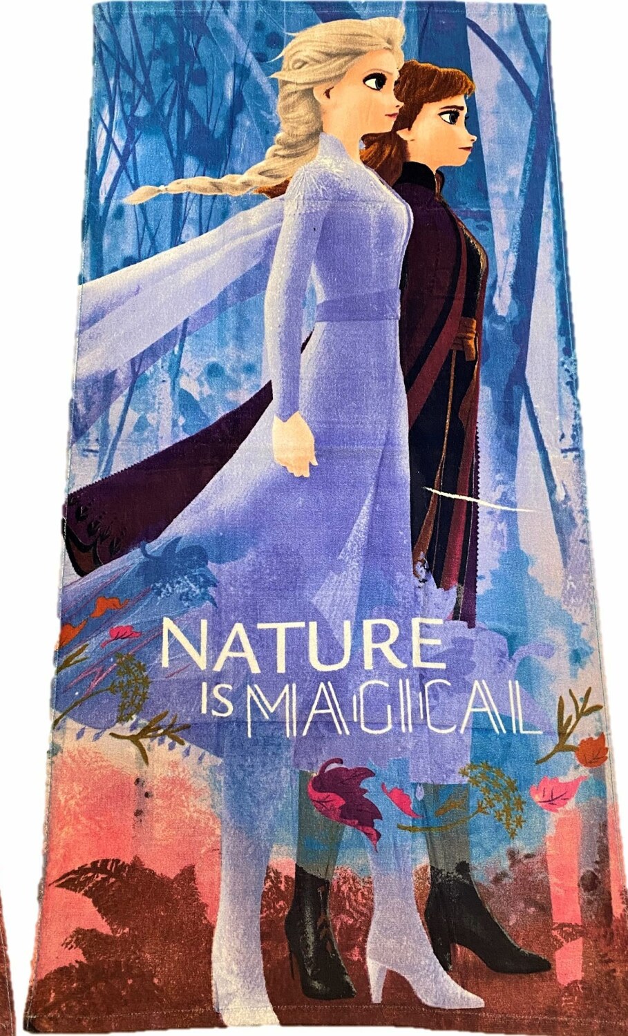 Princess Elsa Floral Fantasy Hooded Beach Poncho for Girls - Walmart.com