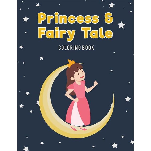 Princess & Fairy Tale Jumbo Coloring Book, (Paperback) - Walmart ...