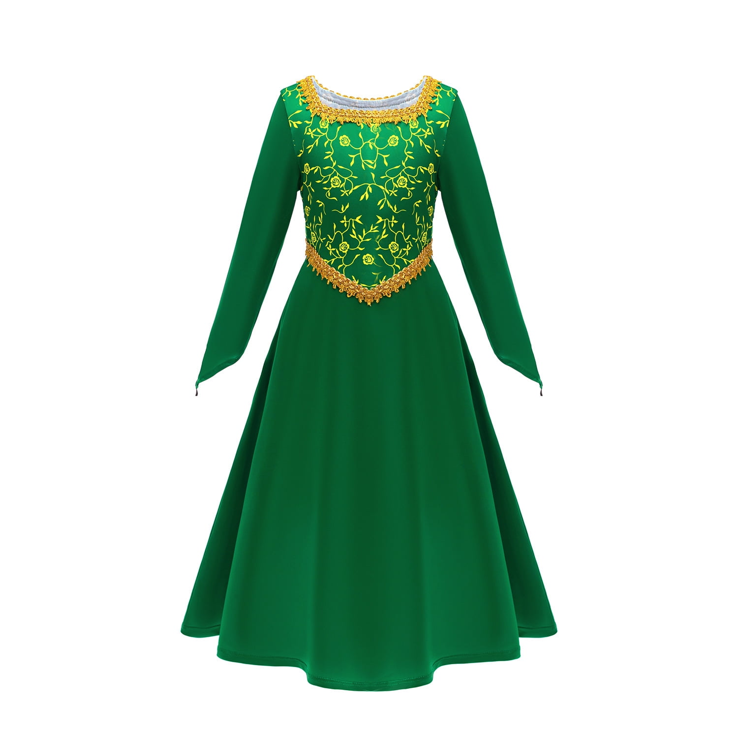 Princess Fiona Costume Dress for Girls, Halloween Cosplay Dress up ...