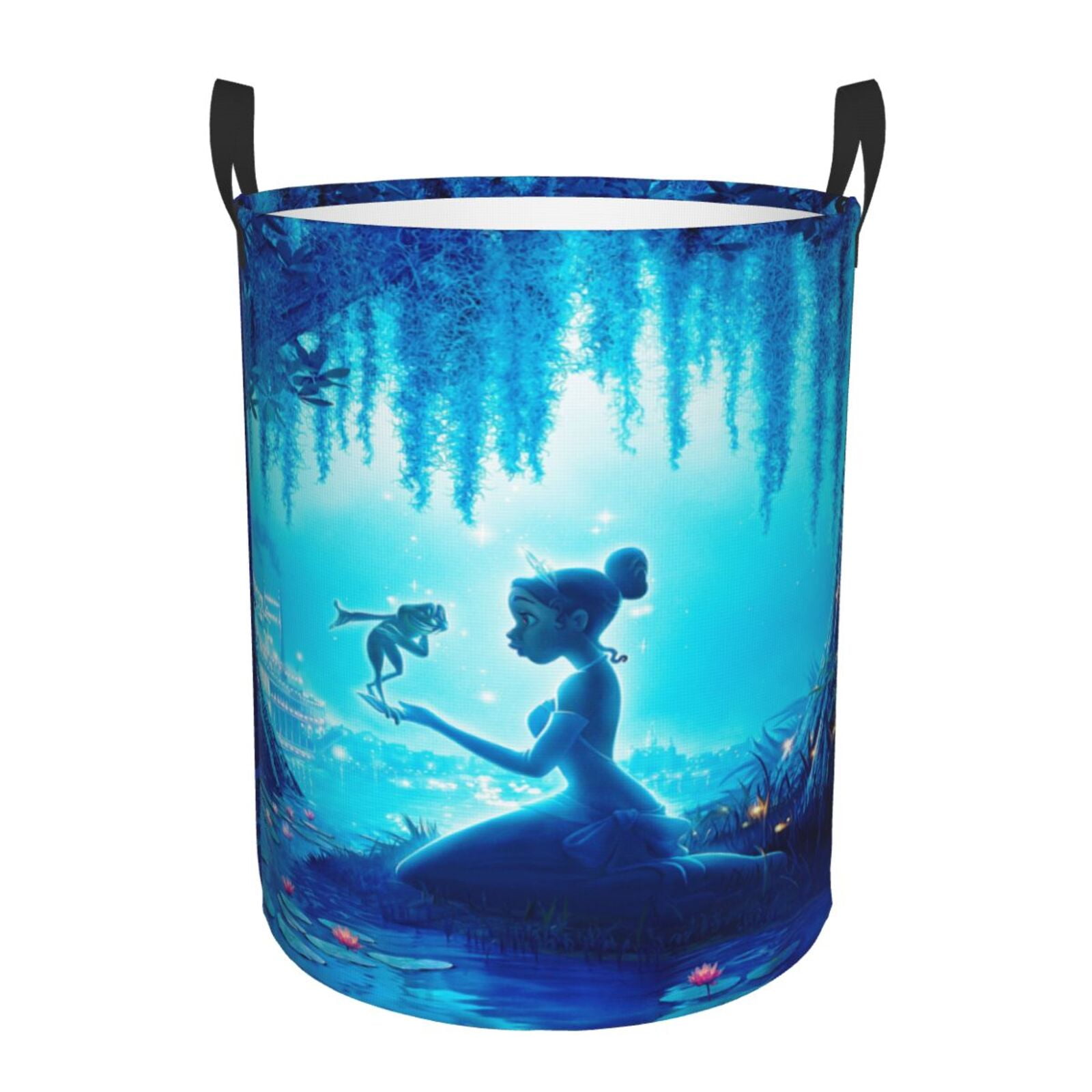 Princess Fro-g Laundry Basket with Handle Waterproof Fabric Hamper ...