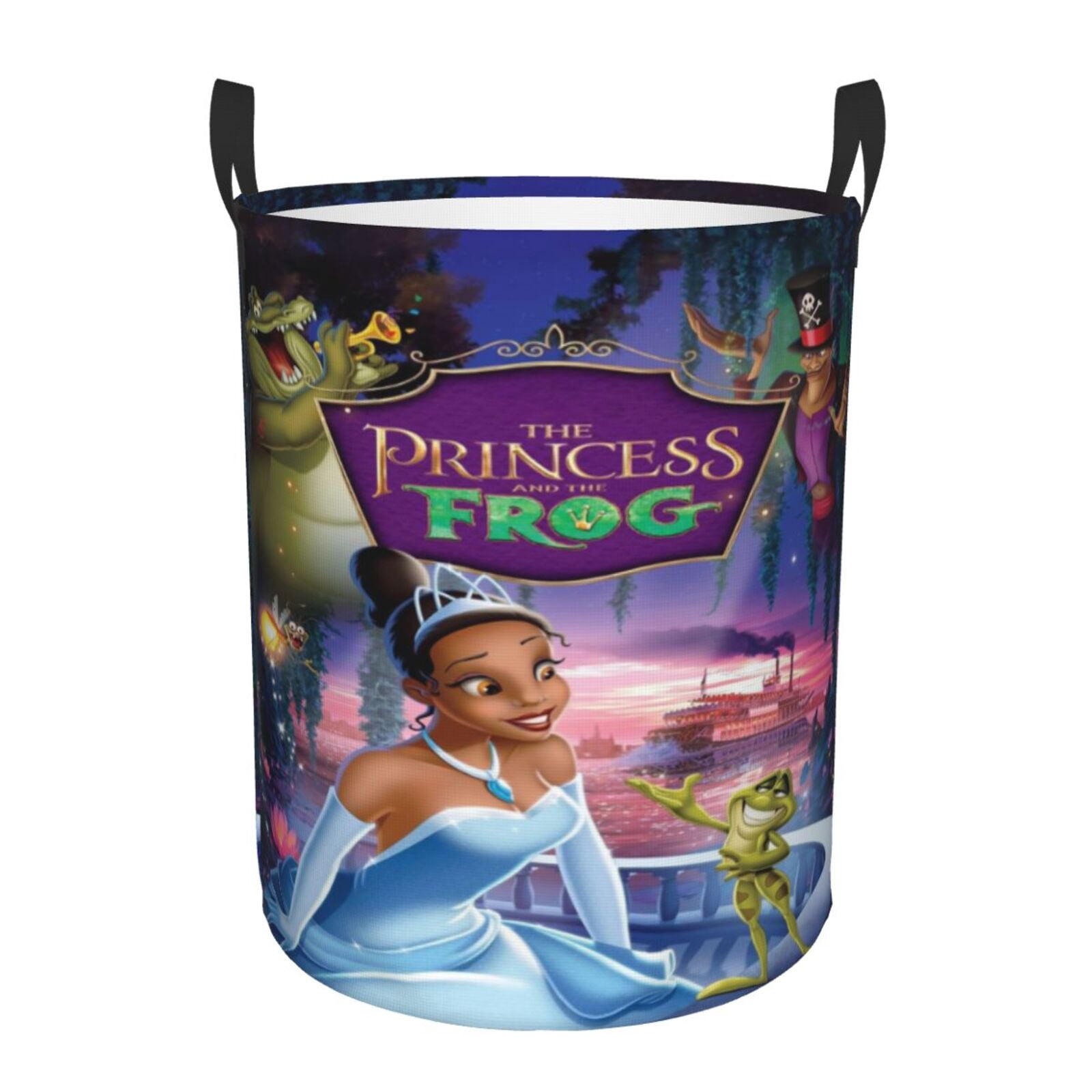 Princess Fro-g Laundry Basket with Handle Waterproof Fabric Hamper ...