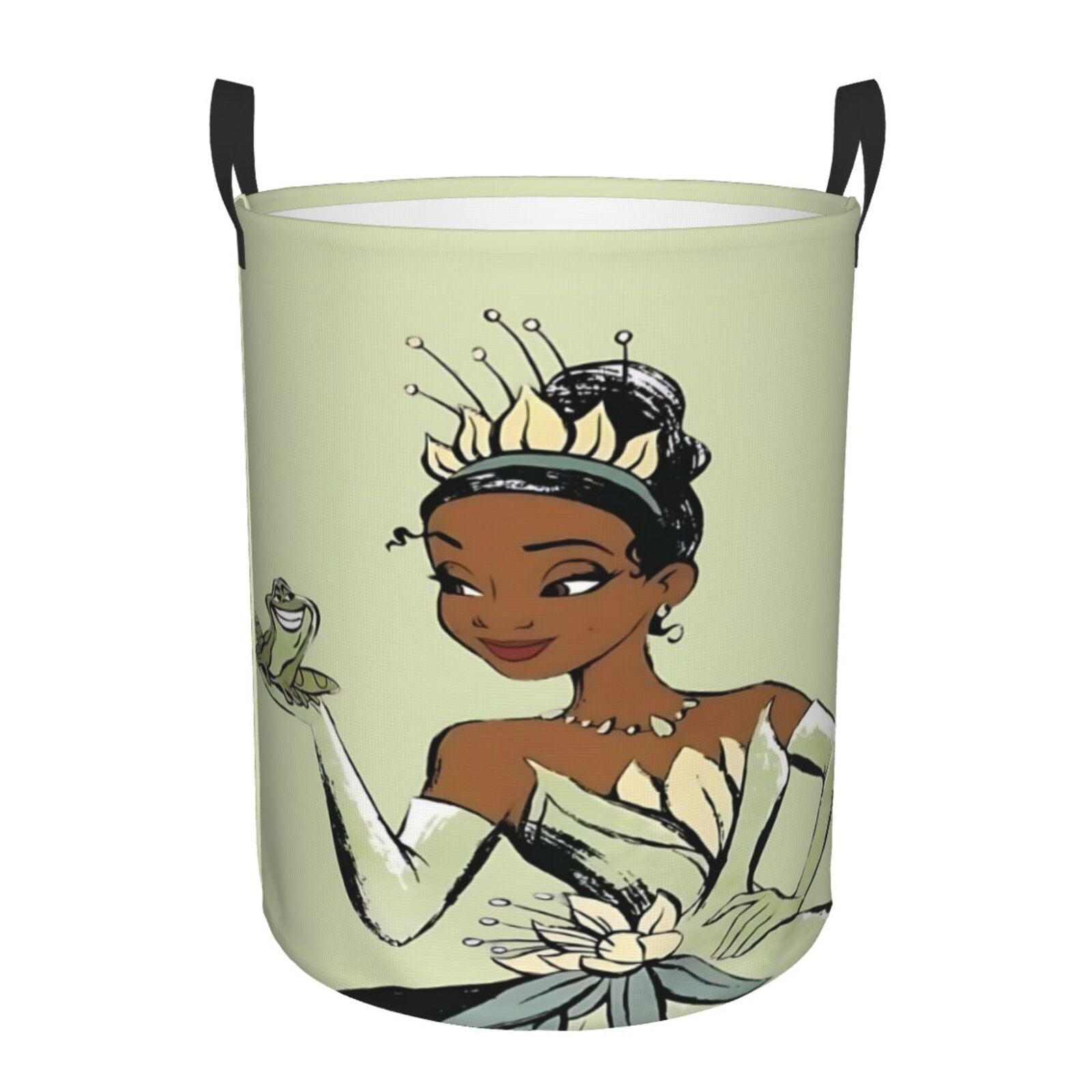 Princess Fro-g Laundry Basket with Handle Waterproof Fabric Hamper ...