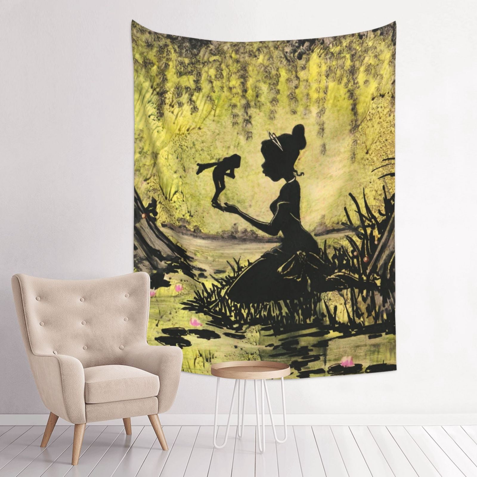 Princess Fro-g Tapestry Kawaii Tapestry Room Decor Aesthetic Cute Room ...