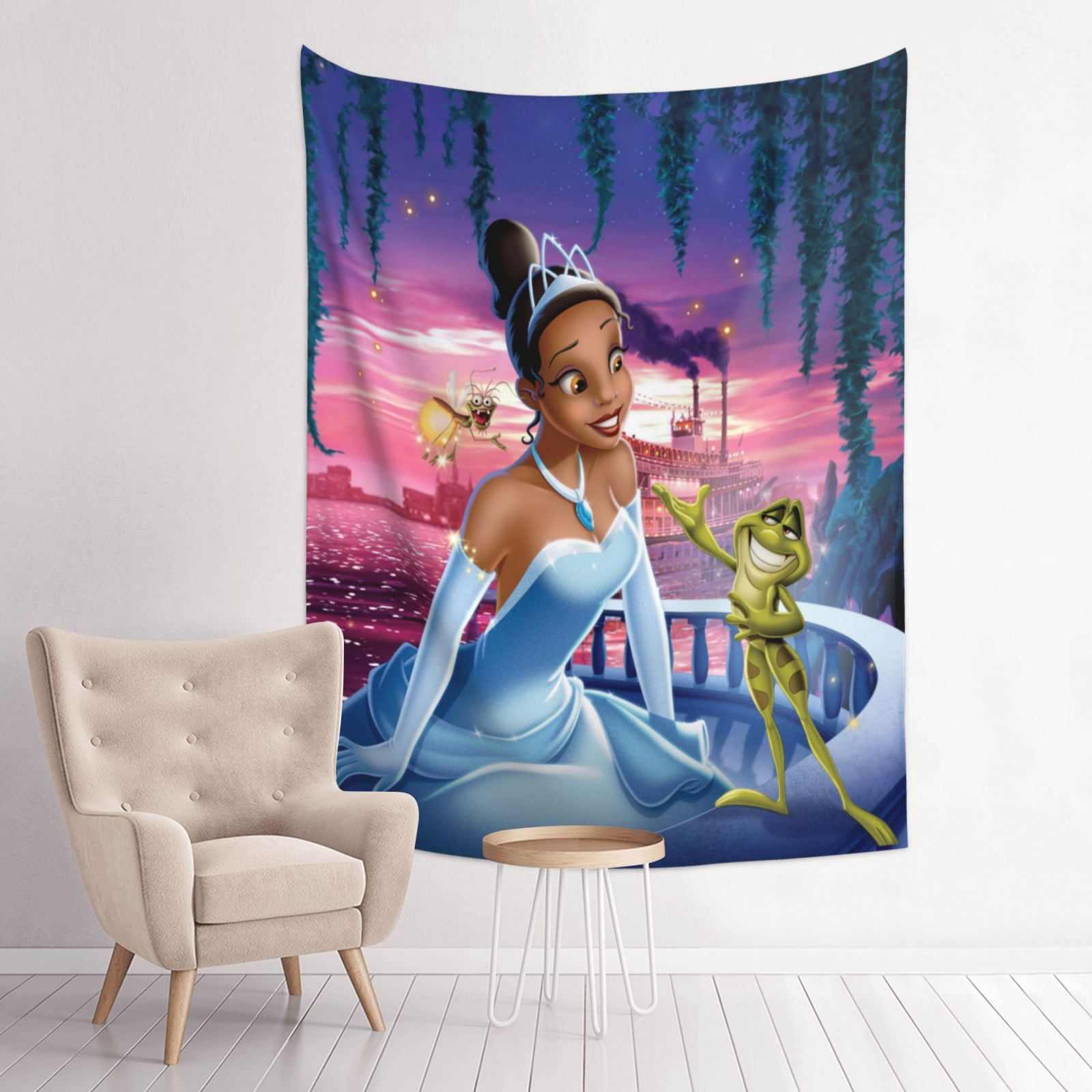 Princess Fro-g Tapestry Kawaii Tapestry Room Decor Aesthetic Cute Room ...