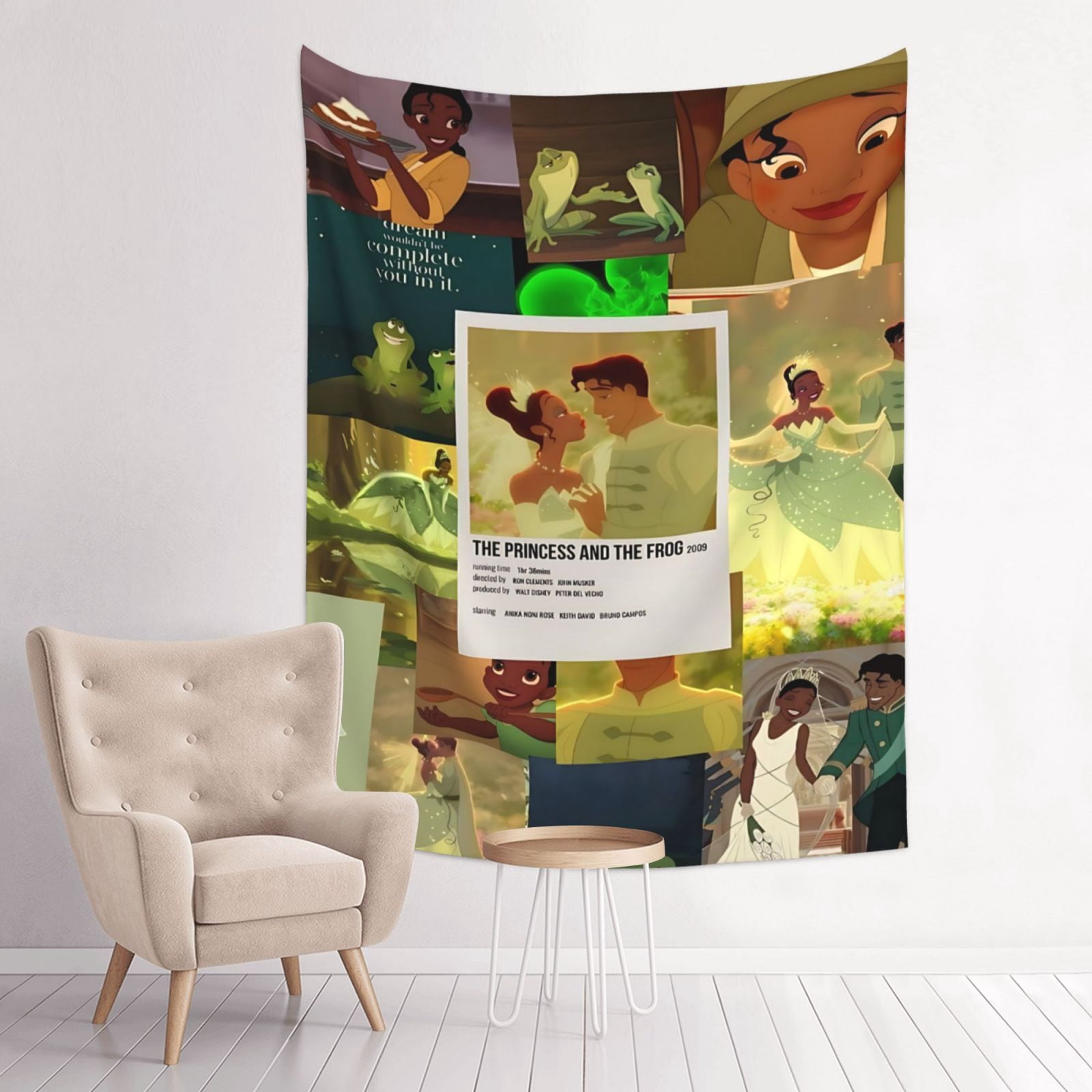 Princess Fro-g Tapestry Kawaii Tapestry Room Decor Aesthetic Cute Room ...