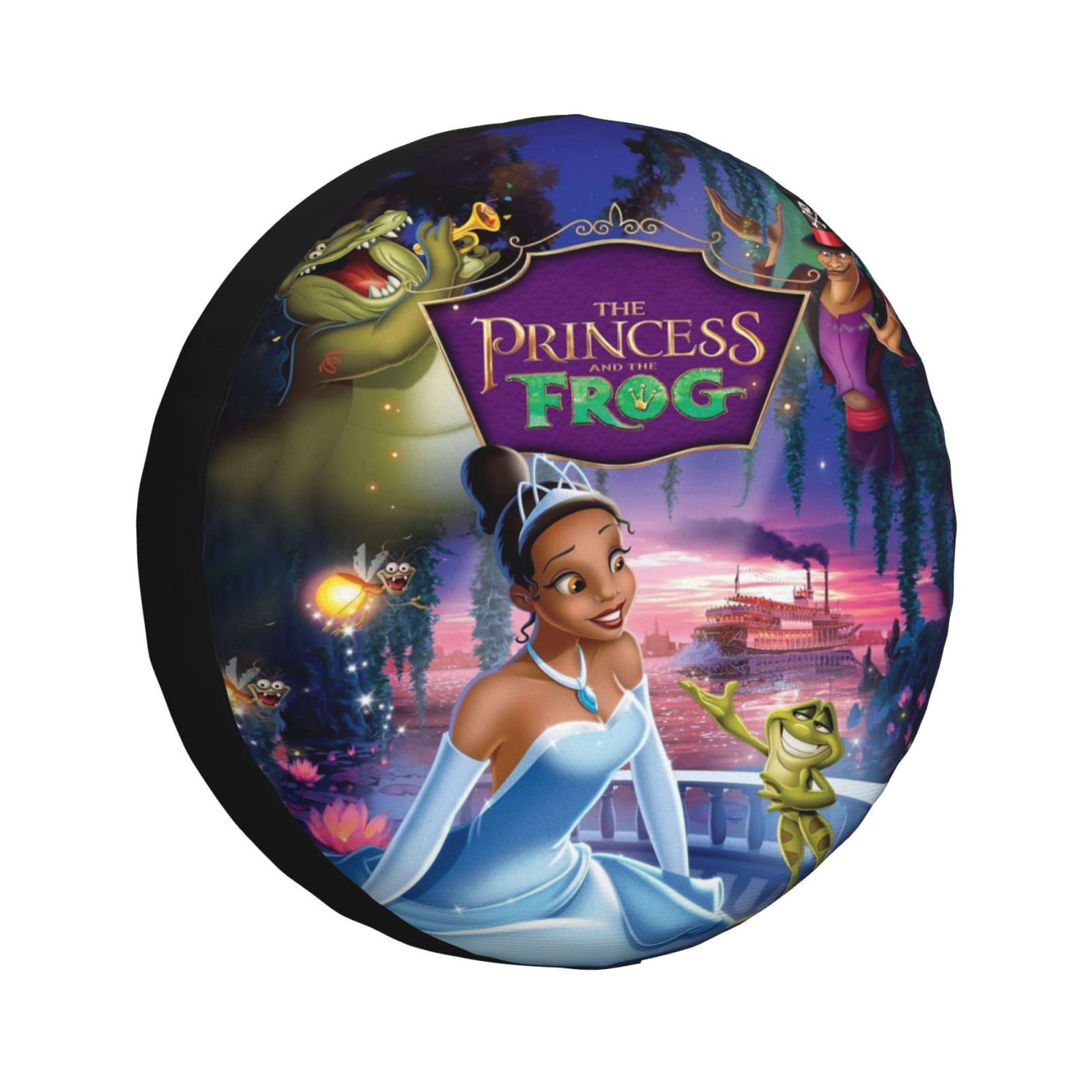 Princess Fro-g Tire Cover Cartoon Weatherproof Universal Wheel ...